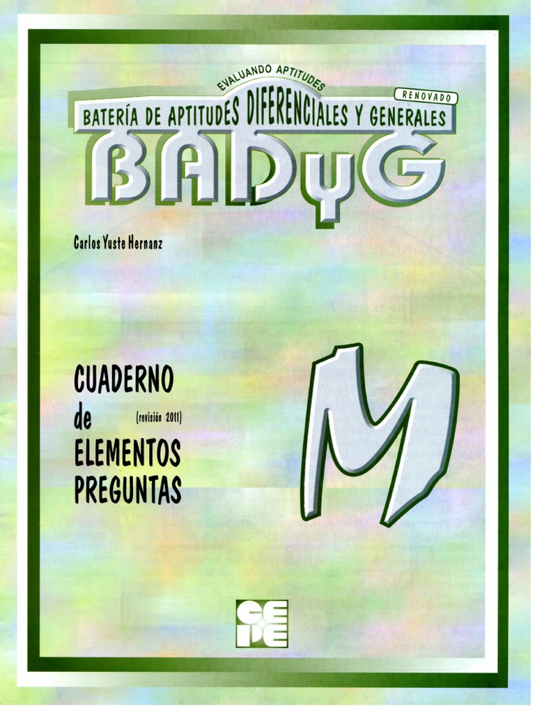 01 Test BADyG M Renovado | PDF