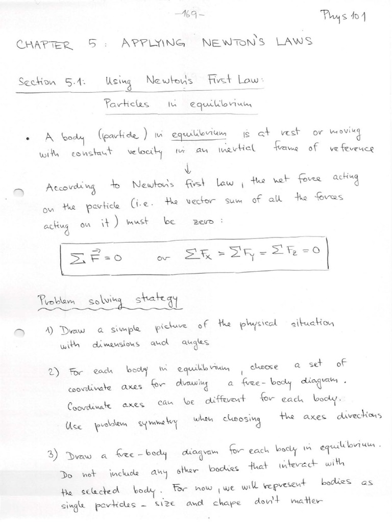University Physics Chapter 5: APPLYING NEWTON'S LAWS | PDF