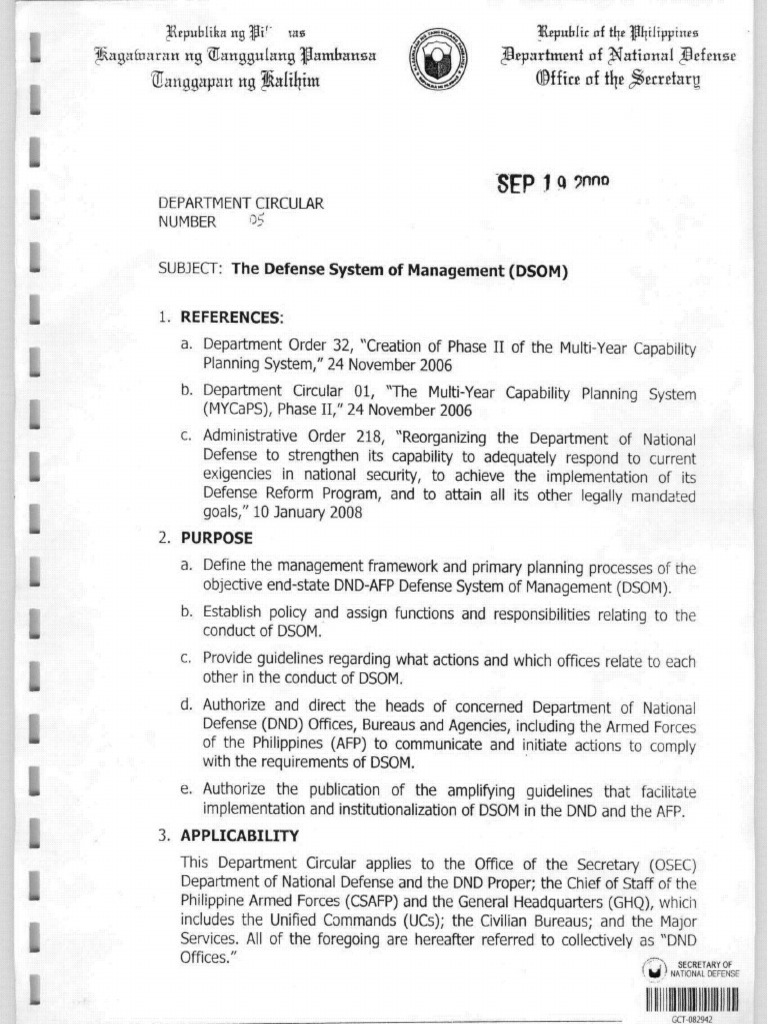 DSOM DND Cir NR 5 | PDF