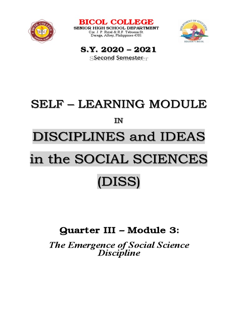 DISS Q3 Module 3 | PDF | Geography | Anthropology