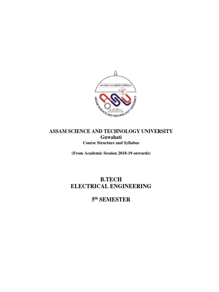 Course Structure And Detailed Syllabus For B Tech 5th Semester In Electrical Engineering At
