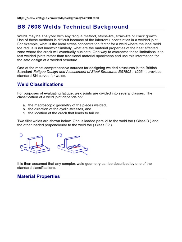 BS 7608 Welds Technical Background: Weld Classifications | PDF ...