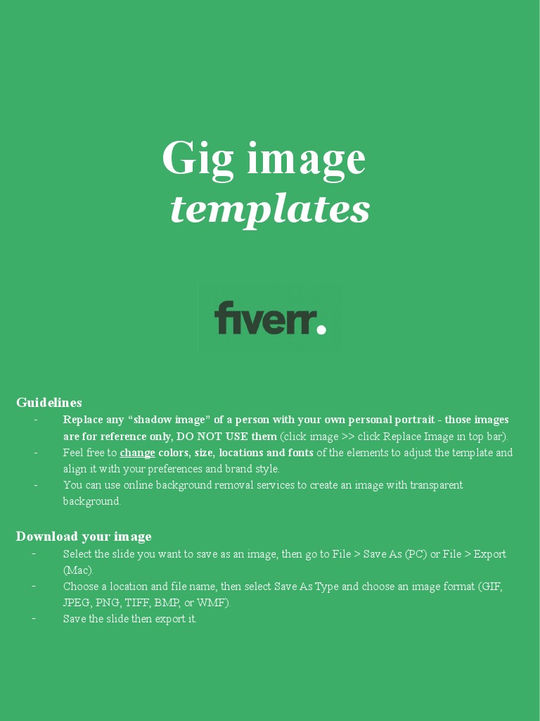 Gig Image Templates | PDF | Search Engine Optimization | Communication