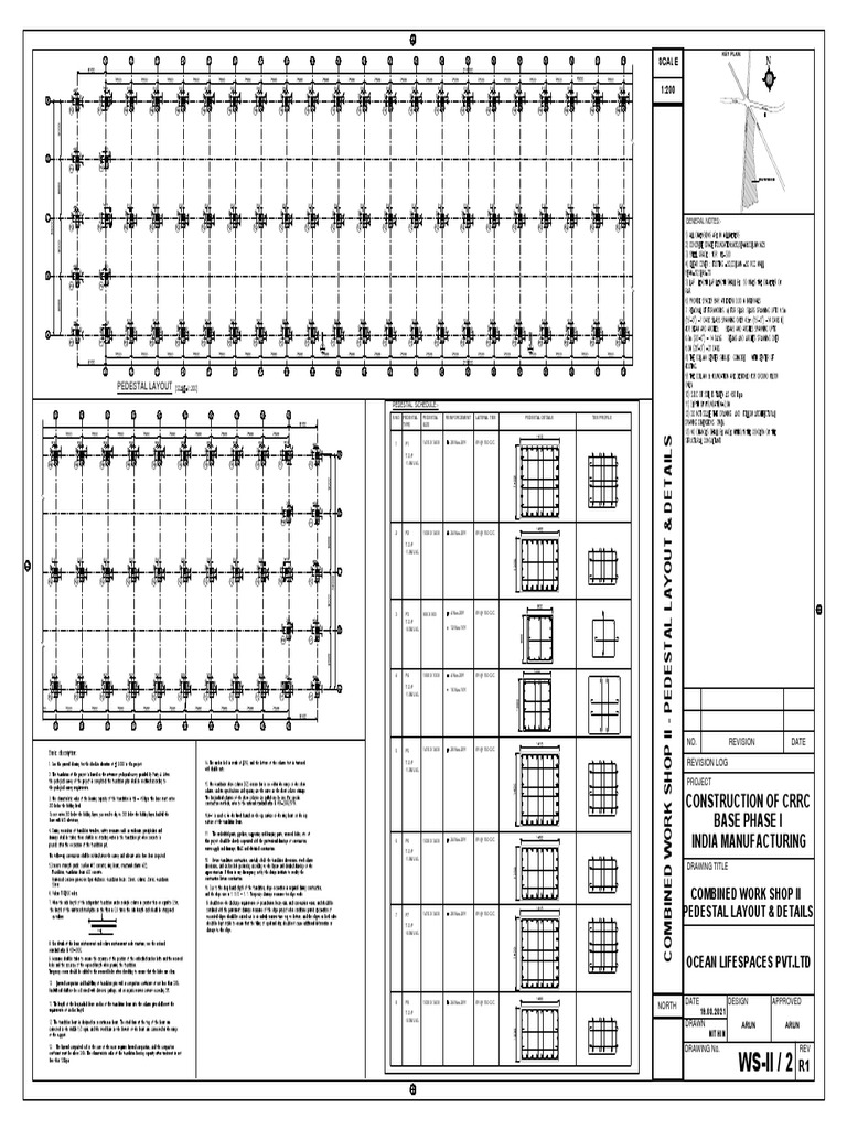Pedestal Layout & Details | PDF