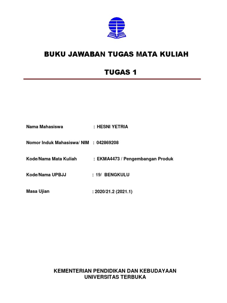 BJT - TUGAS 1 EKMA4473 Pengembangan Produk HESNI YETRIA | PDF | Bisnis