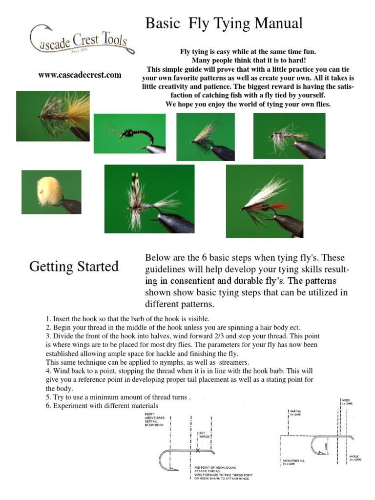 Basic Fly Tying Manual: Getting Started | PDF | Yarn | Nature