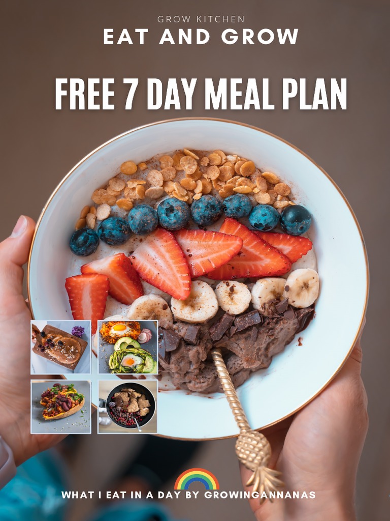 7 Day Grow Quarantine Meal Plan | PDF | Nutrients | Foods