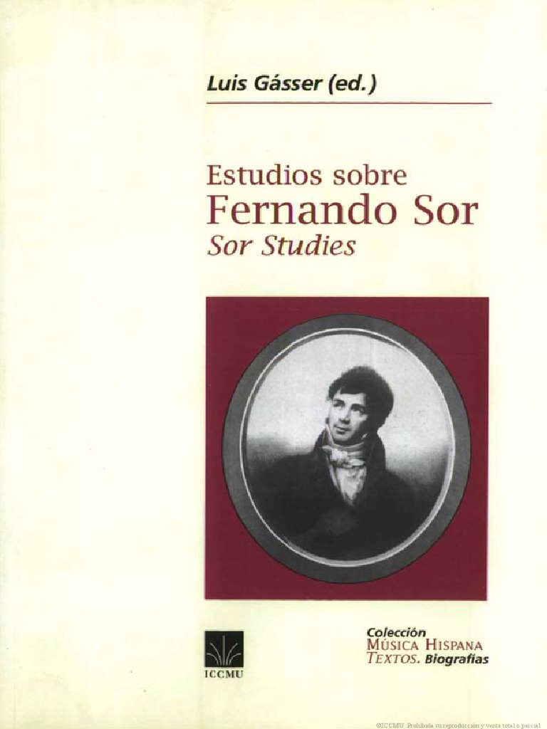 Gásser, L. Estudios Sobre Fernando Sor | PDF | Piano | Barcelona