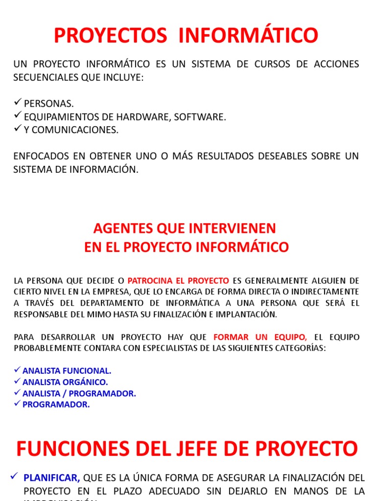 Proyectos Informaticos | PDF | Software | Liderazgo