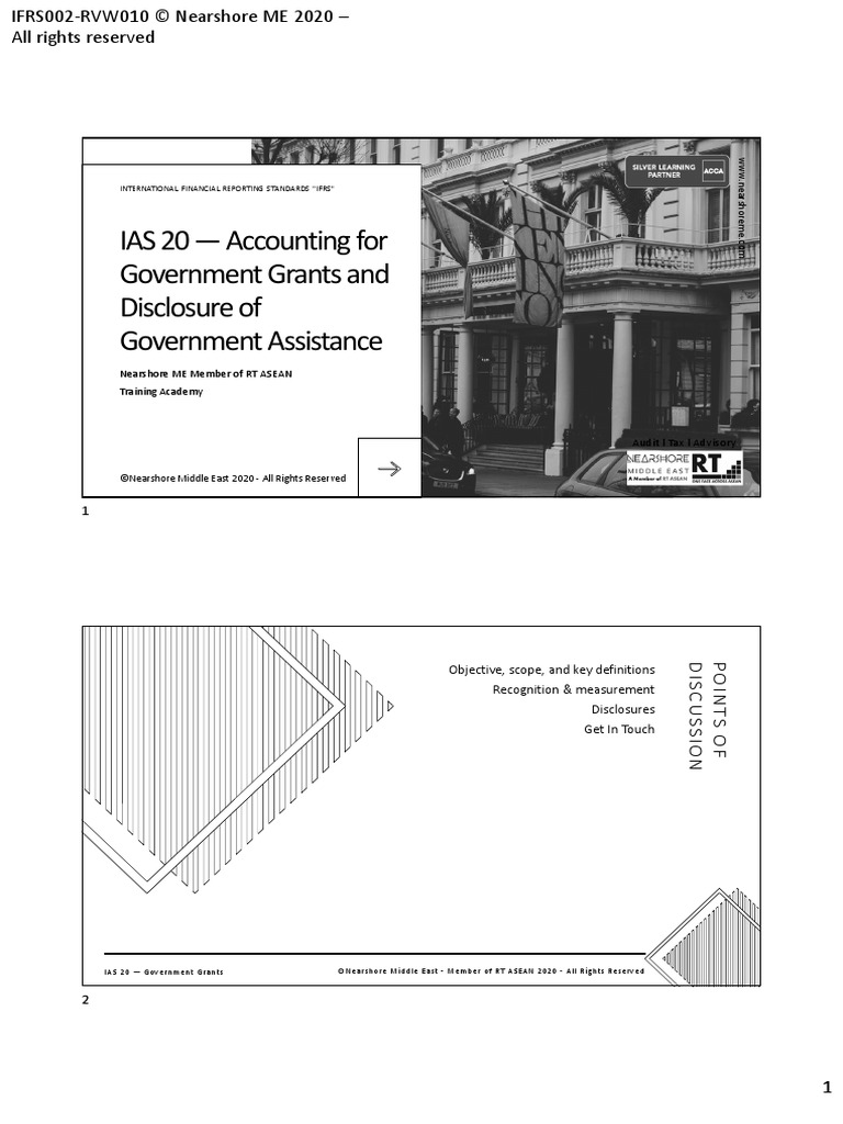 IAS 20 - Government Grants - 2020 | PDF | International Financial ...