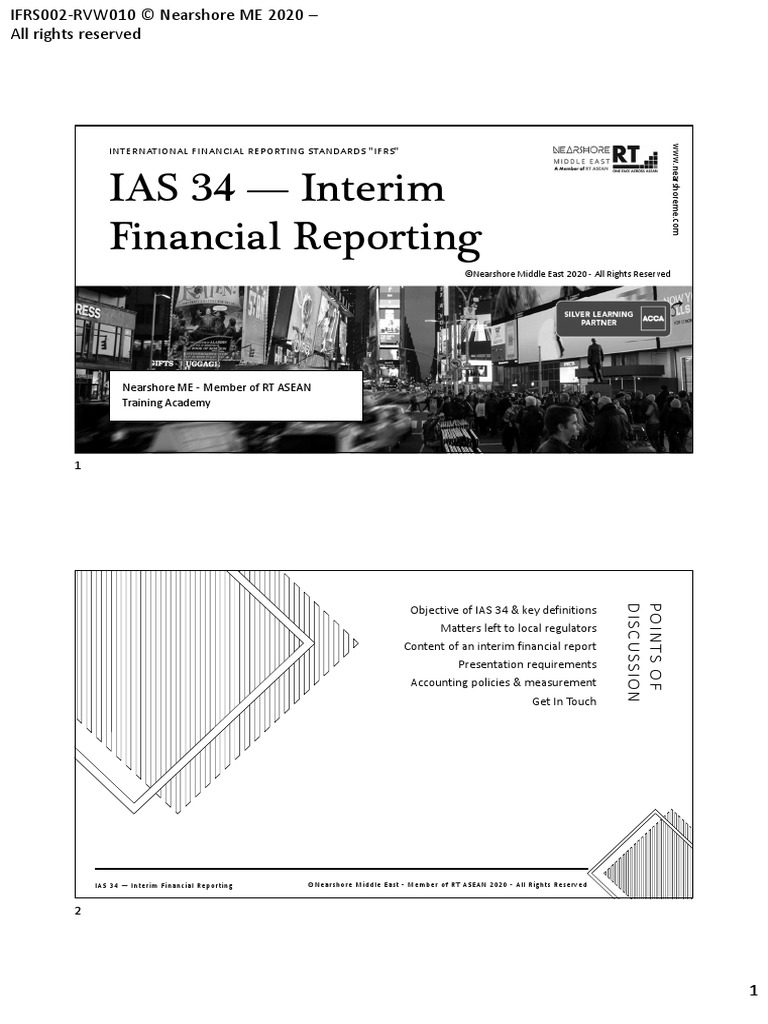 IAS 34 - Interim Financial Reporting - 2020 | PDF | International Financial Reporting Standards ...