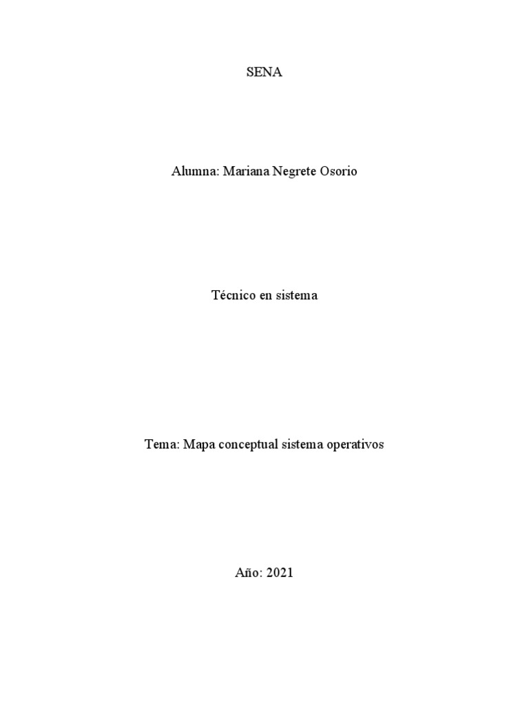 Mapa Conceptual Sistema Operativo | PDF | Distribución de Linux | Mac OS