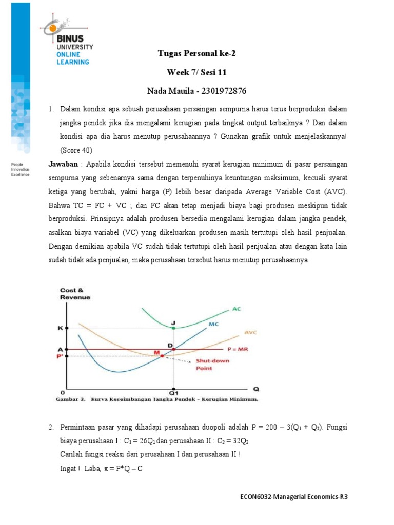 Nada Mauila - 2301972876: Tugas Personal Ke-2 Week 7/ Sesi 11 | PDF