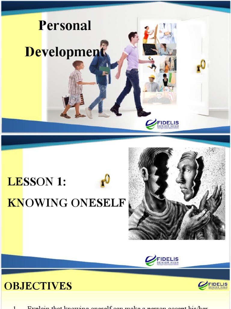 Lesson 1 Knowing Oneself | PDF | Self | Self Concept