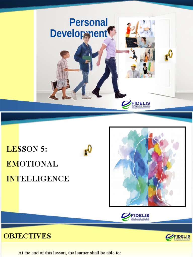 Lesson 5 Emotional Intelligence | PDF | Emotional Intelligence | Emotions