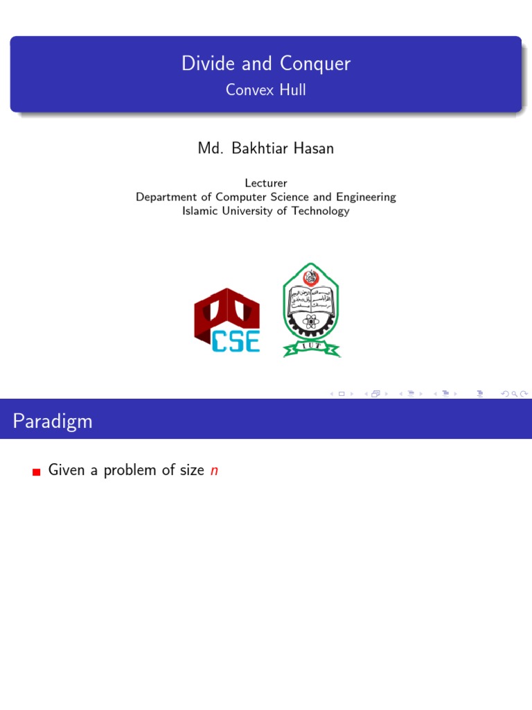 Divide and Conquer: Convex Hull | PDF | Matrix (Mathematics ...