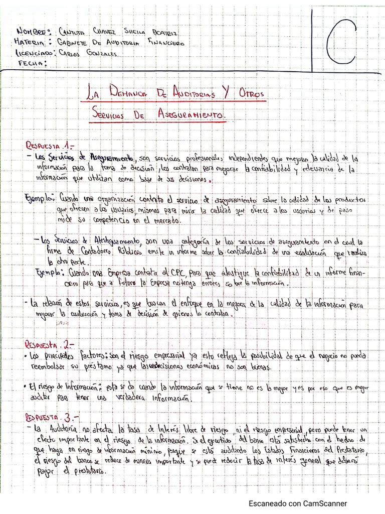 Capítulo 1 Auditoria Un Enfoque Integral Pdf