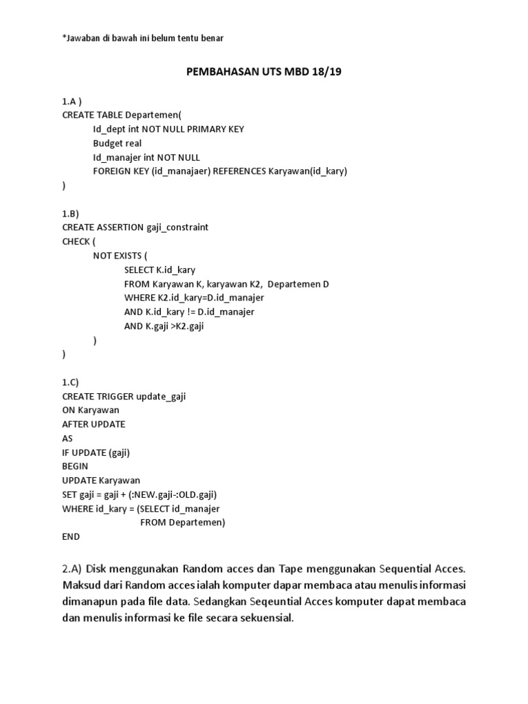 Pembahasan Uts MBD 1819 | PDF | Metode & Bahan Ajar | Teknologi & Rekayasa