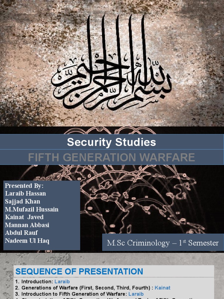 Understanding Fifth Generation Warfare | PDF | Military Tactics ...