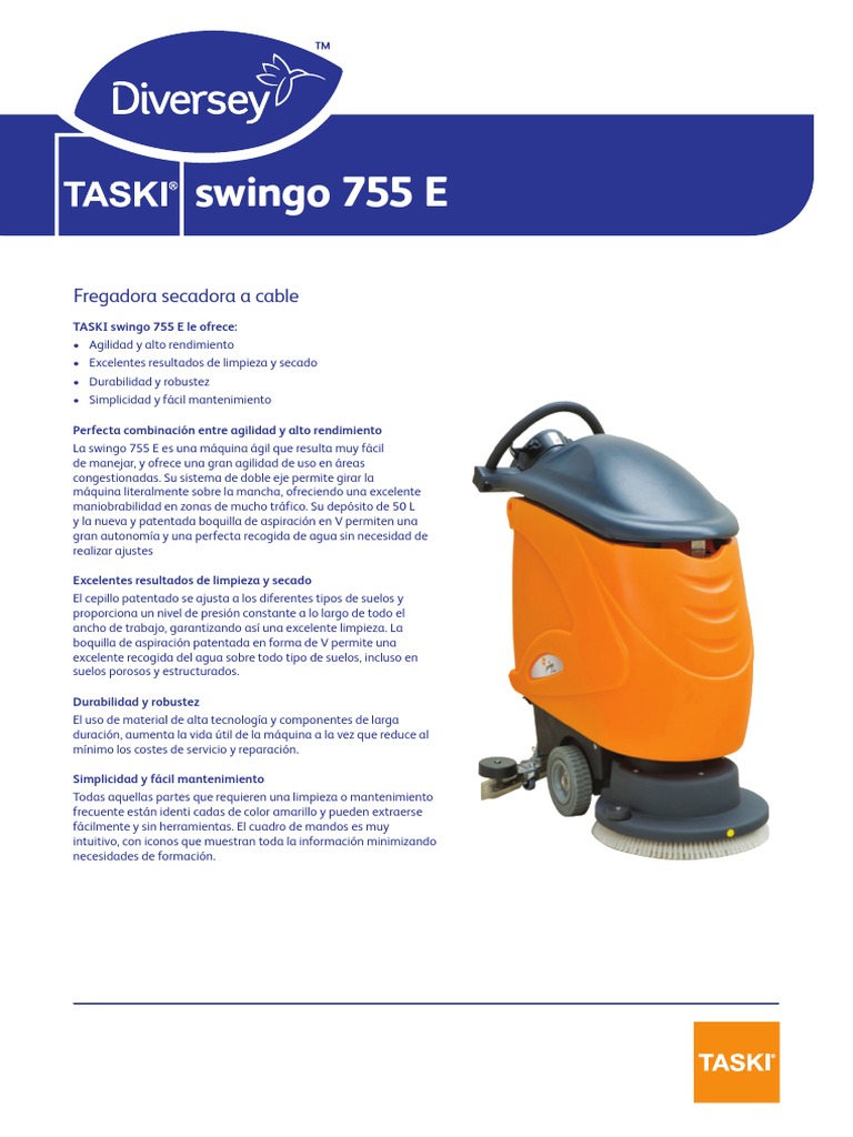 TASKI Swingo 755 E | PDF | Agua | Naturaleza
