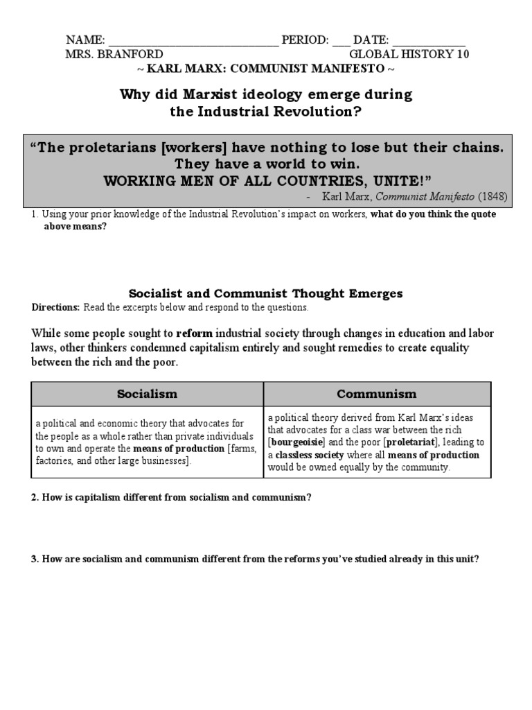 2018 Karl Marx - The Communist Manifesto | PDF | Communism | The ...