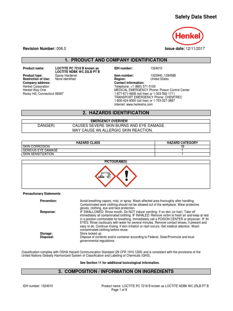 Product and Company Identification: Safety Data Sheet | PDF | Dangerous Goods | Firefighting