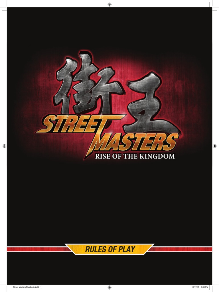Street Masters Rulebook | PDF | Entertainment | Gaming