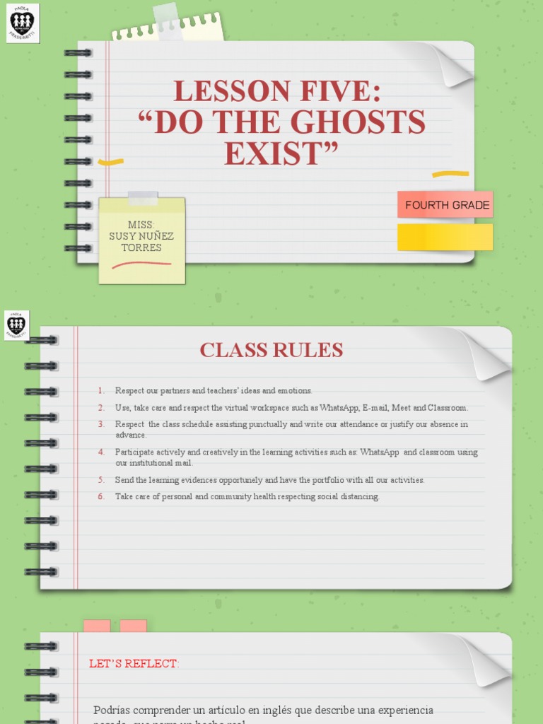Lesson Five Do The Ghosts Exist | PDF | Pedagogy | Teaching