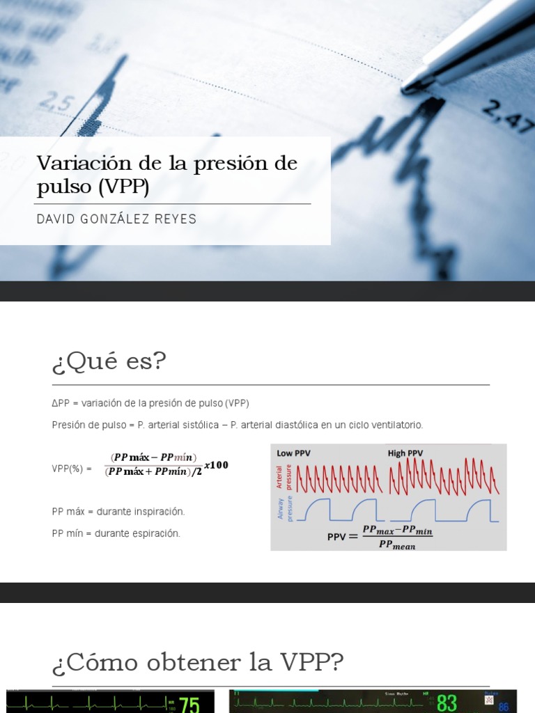 Variación de La Presión de Pulso (VPP) | PDF | Respiración | Fisiología ...