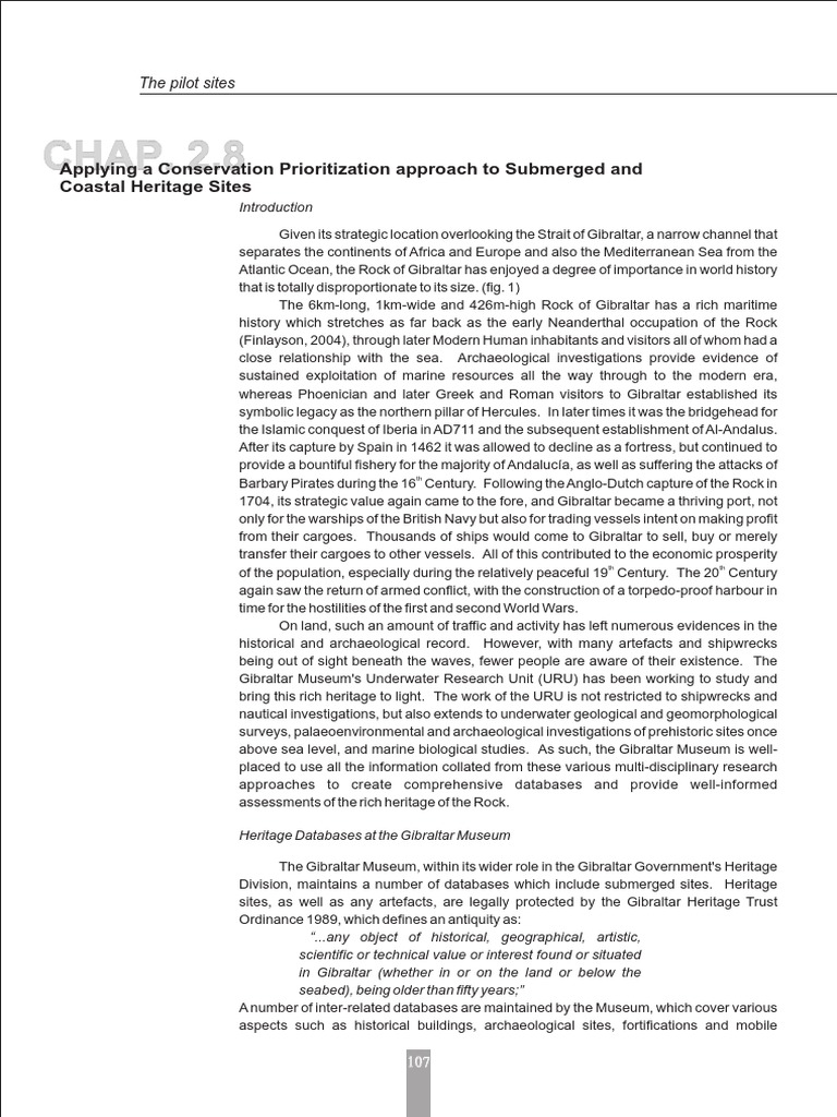 Gibraltar Heritage Database Overview | PDF | Shipwrecks | Databases
