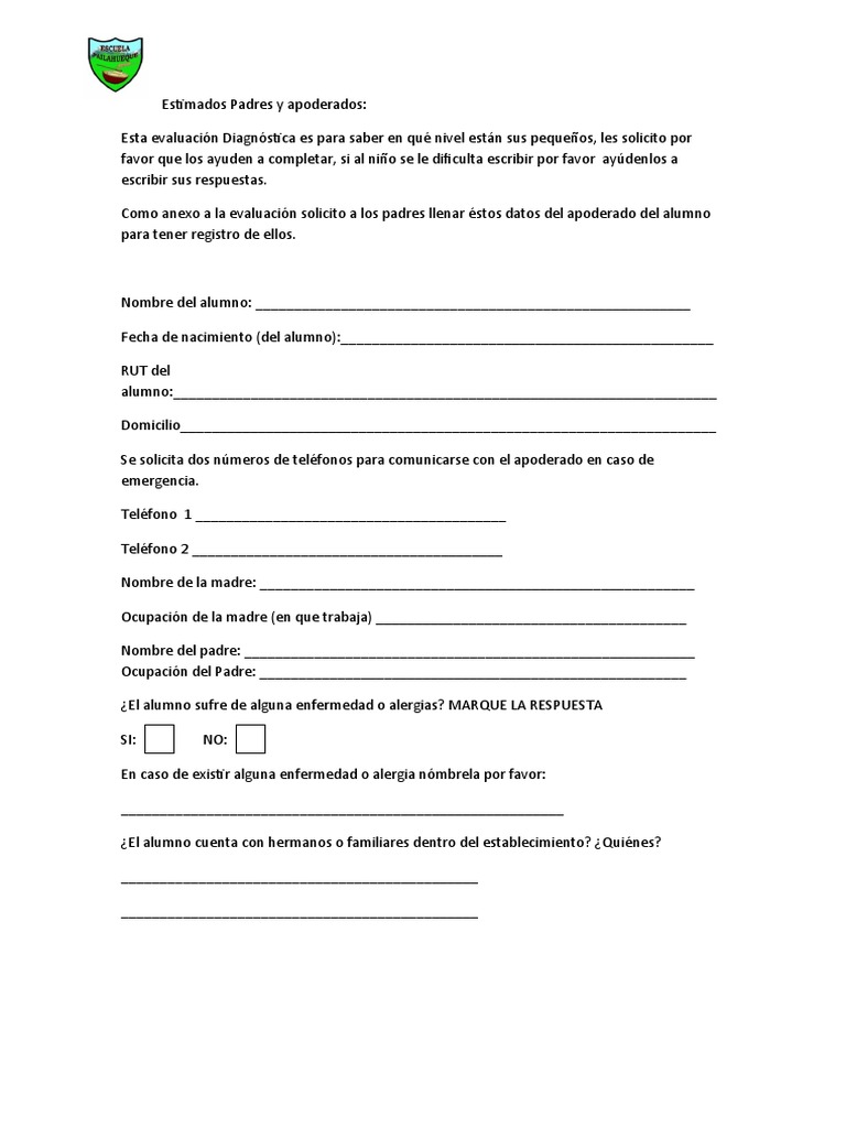 Encuesta para Padres 2021 | PDF