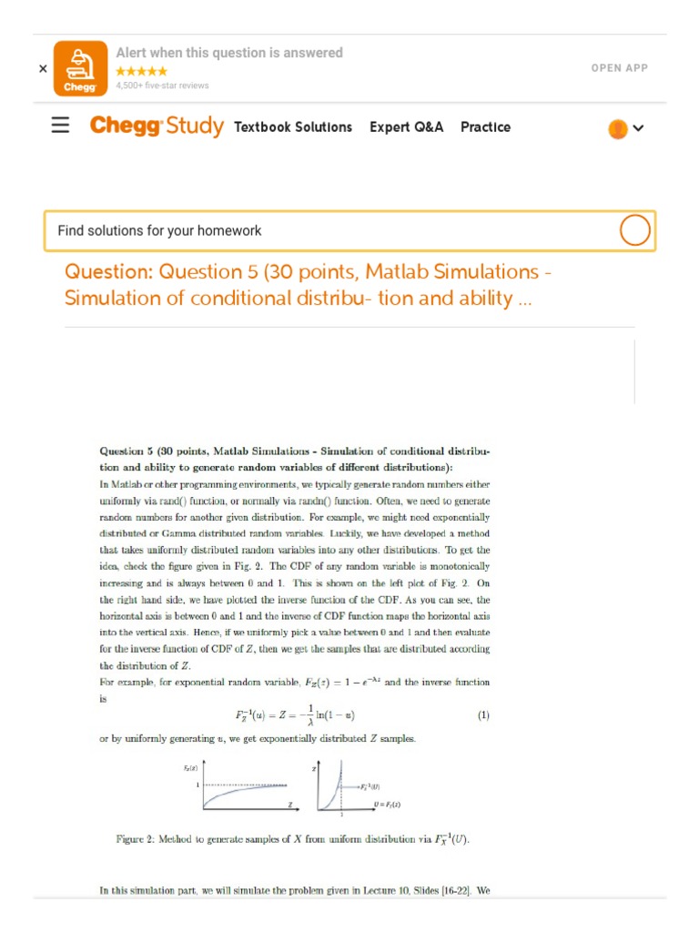 Question 5 (30 Points, Matlab Simulations - Simula... | PDF ...
