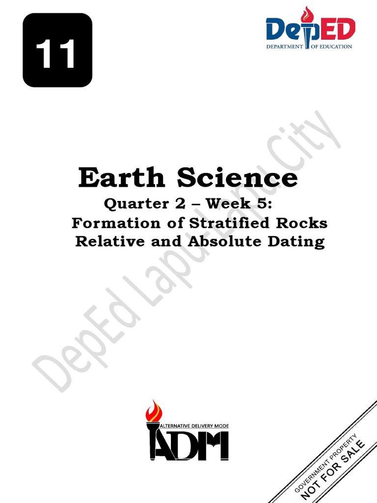 Earth Science: Quarter 2 - Week 5: Formation of Stratified Rocks ...