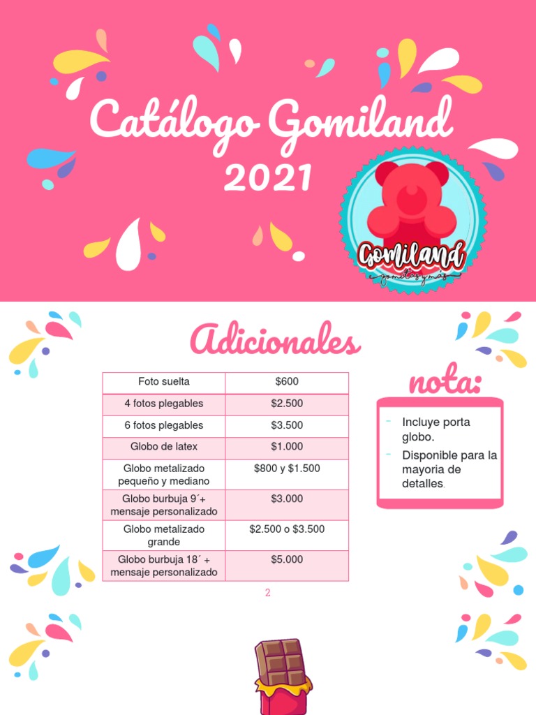 Catalogo Gomiland - 2021 | PDF | Horneando | Comida rápida