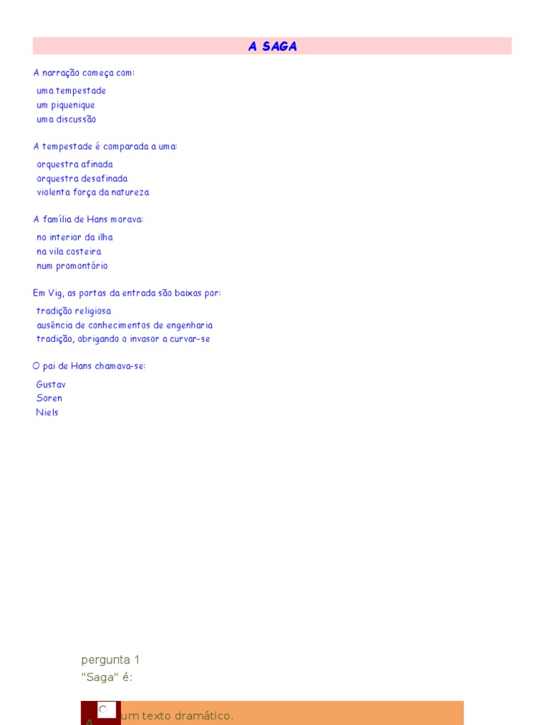 A Saga | PDF