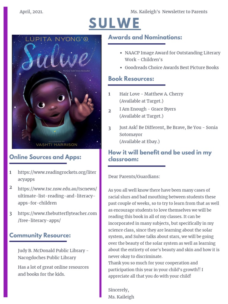 Sulwe | PDF