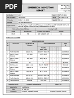 Dimensional Inspection Report | PDF