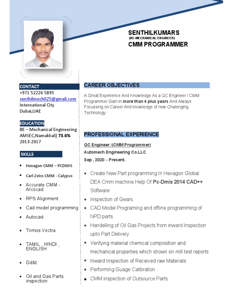 Senthilkumars CMM Programmer Kumars CMM Programmer | PDF