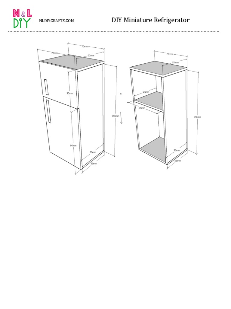 Nldiycrafts Miniature Refrigerator | PDF