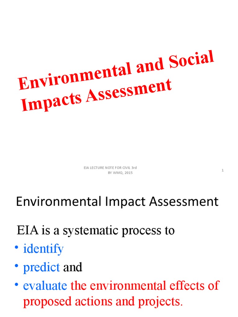 EIA For EEng. | PDF | Environmental Impact Assessment | Decision Making
