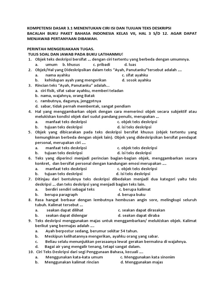 Tugas Bahasa Indonesia 1 | PDF | Kajian Bahasa Asing