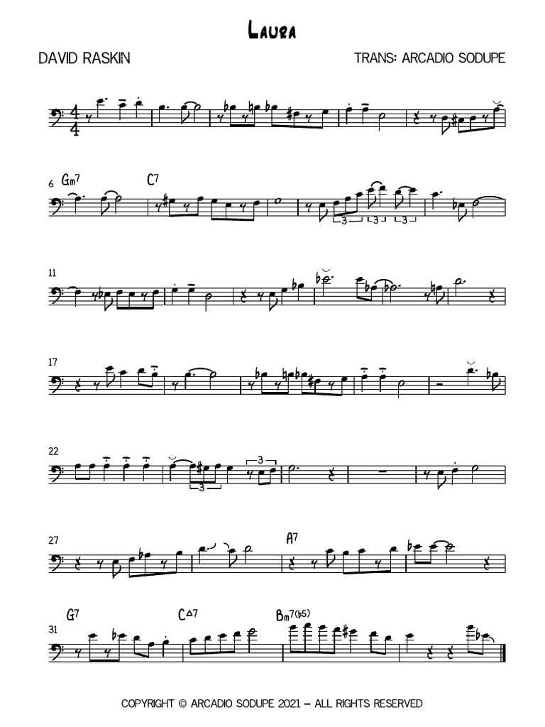 Laura - Prueba - David Raskin | PDF