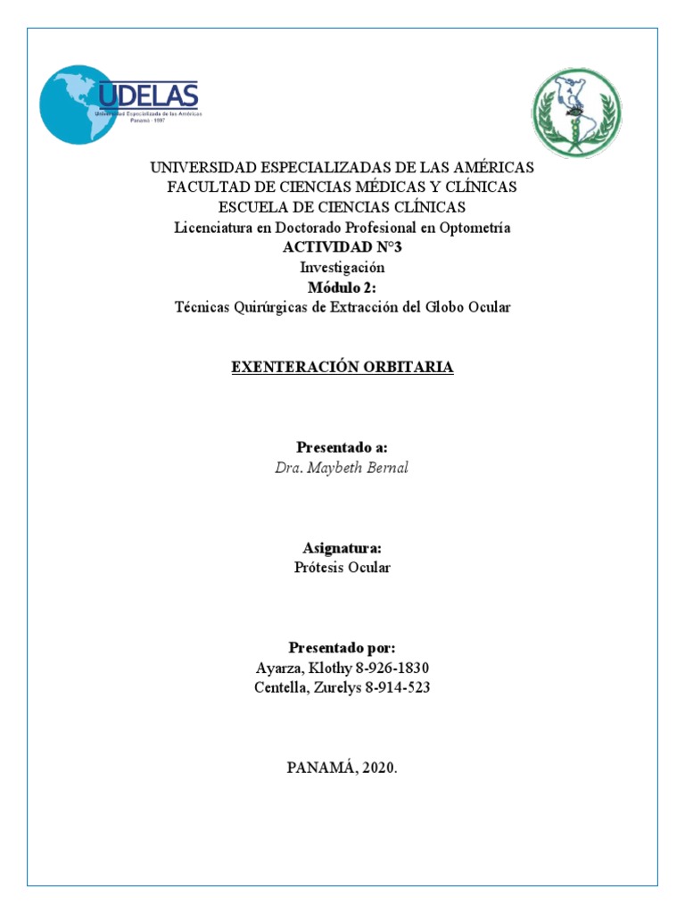 L. Exenteracion - Klothy y Zurelys. | PDF | Cirugía | Enfermedades y ...