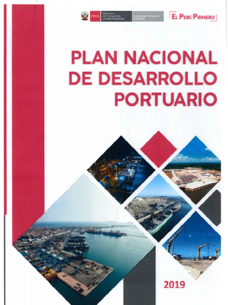 Plan Nacional de Desarrollo Portuario Nacional PNDP | PDF