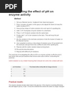 AQA GCSE Biology: Enzyme pH Practical | PDF | Ph | Enzyme