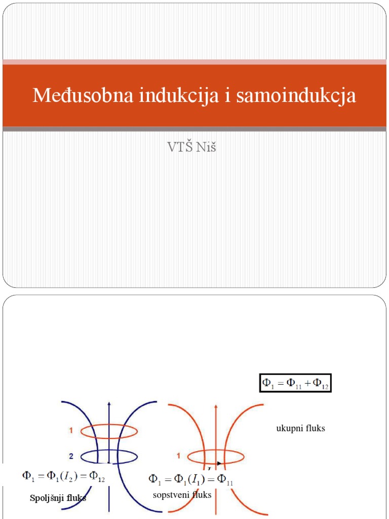 Medjusobna Indukcija I Samoindukcija | PDF