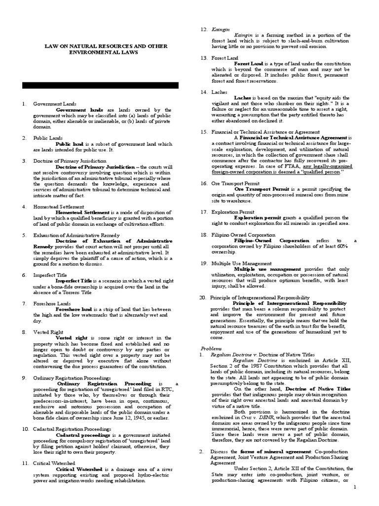 Kaingin Is A Farming Method in A Portion of The: Problems | PDF ...