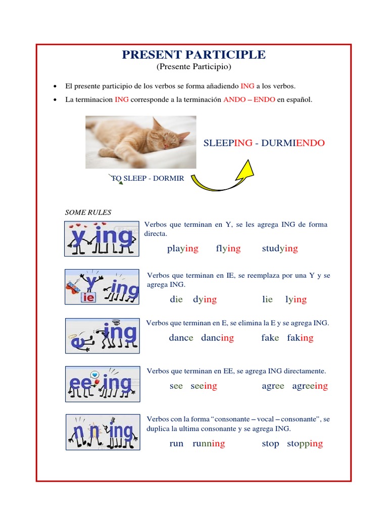 Presente participio en inglés | PDF