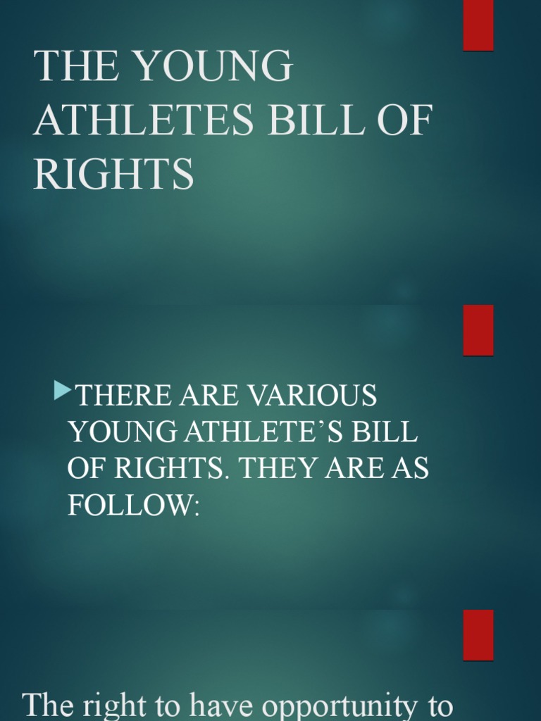 The Young Athletes Bill of Rights | PDF