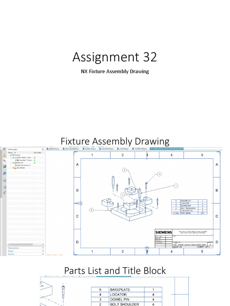 Catrent NX Fixture Assembly Drawing | PDF | Teaching Methods ...
